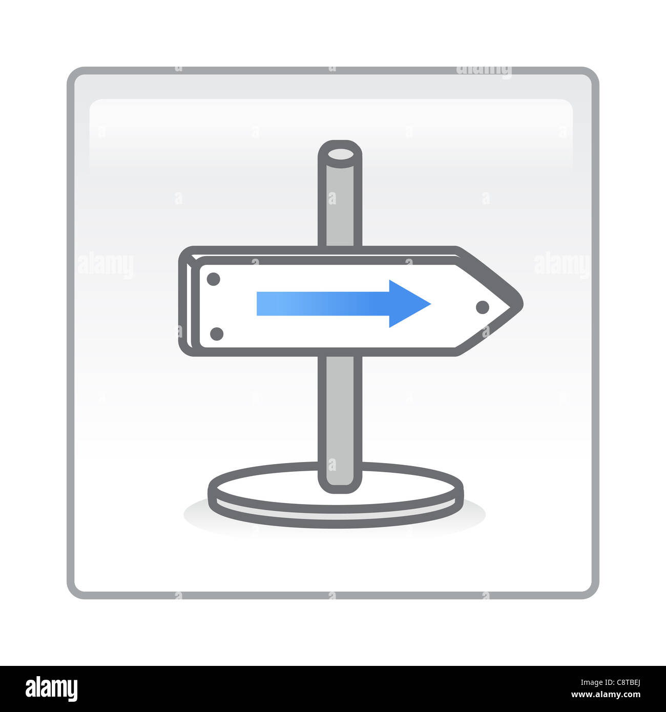 Illustration of arrow sign Stock Photo - Alamy
