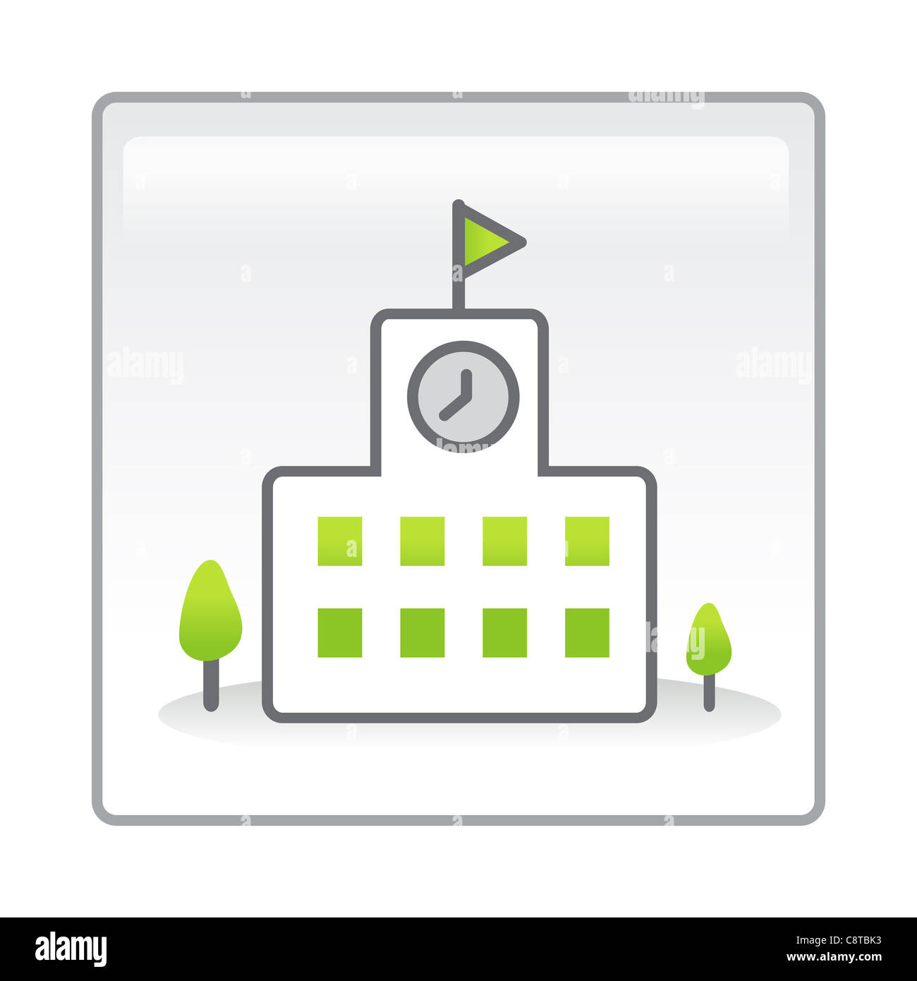 Clock tower square Cut Out Stock Images & Pictures - Alamy