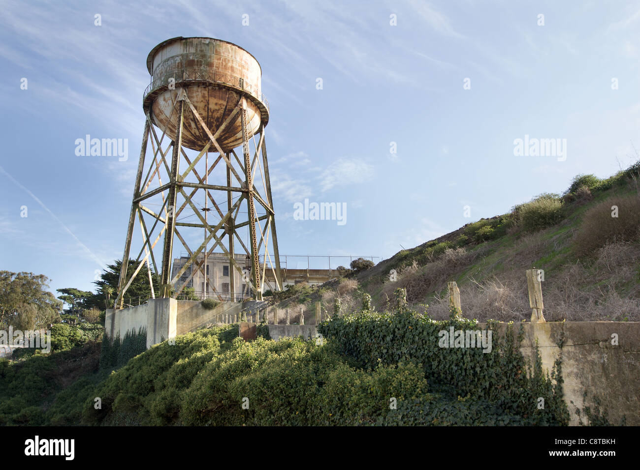 Alcatraz water tower hi-res stock photography and images - Alamy