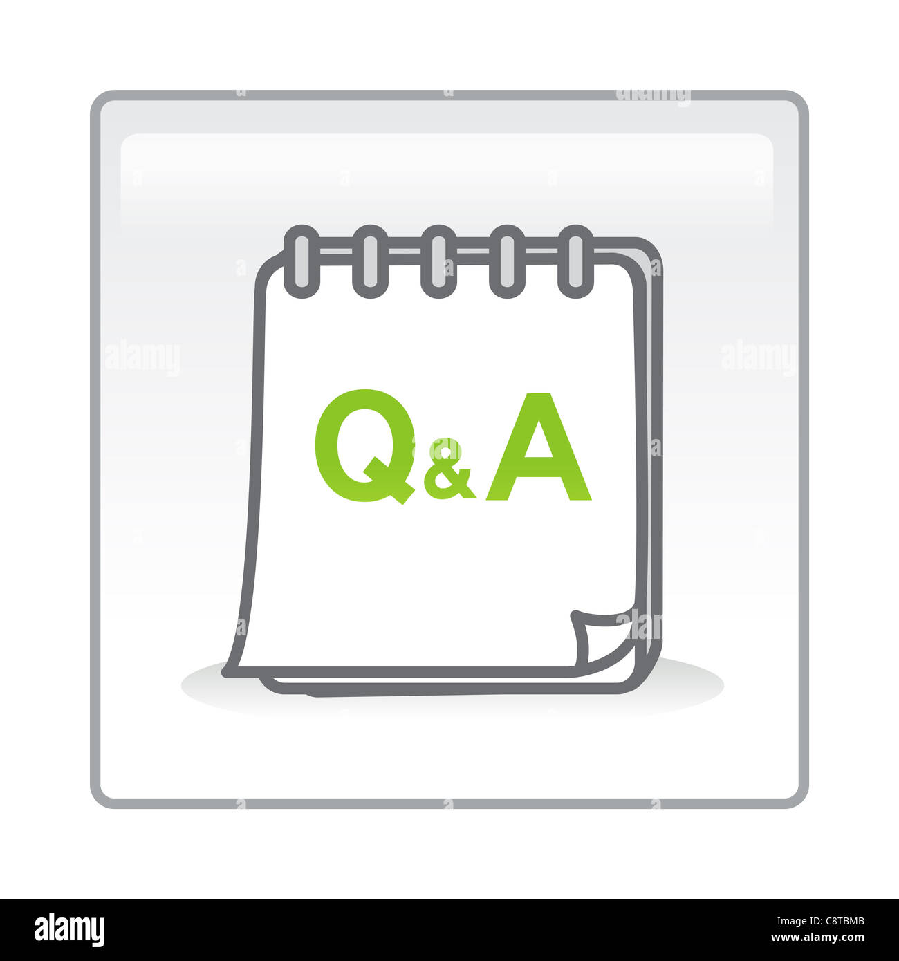 Illustration of question and answer paper Stock Photo - Alamy