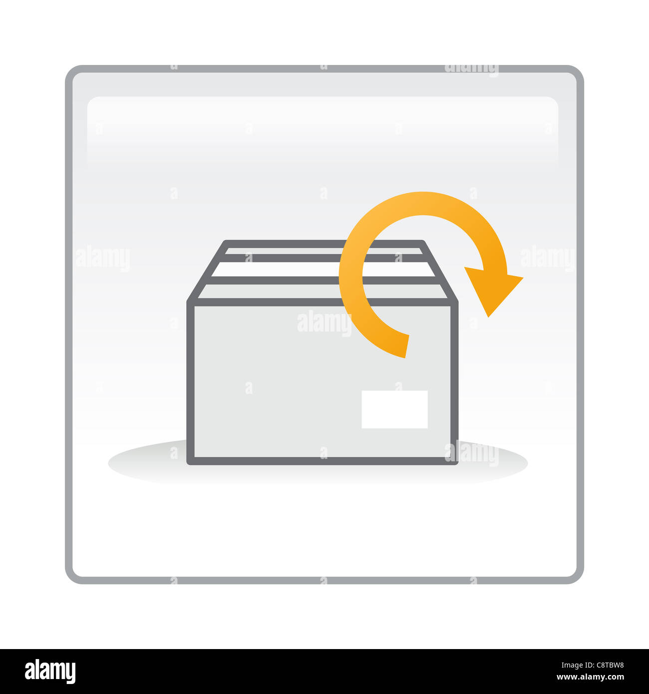 Illustration of reload computer icon Stock Photo - Alamy
