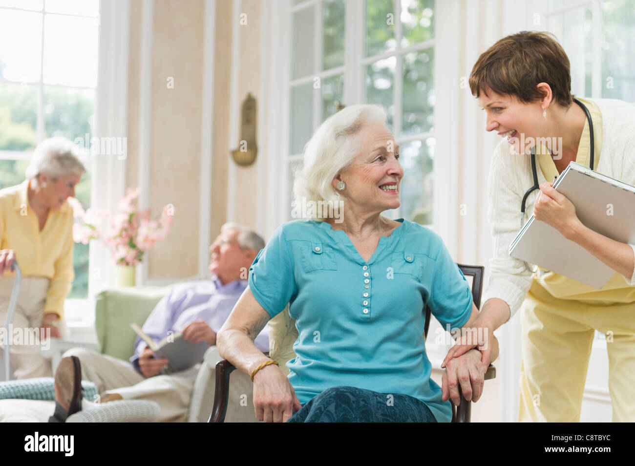 Old people home exterior hi-res stock photography and images - Alamy