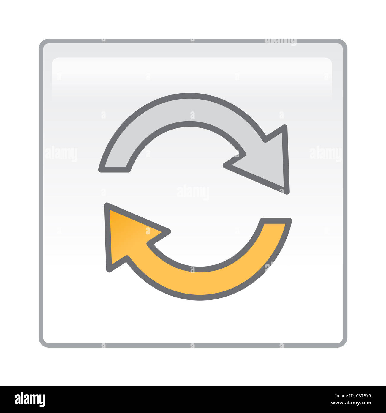 Illustration of two arrow sign Stock Photo - Alamy