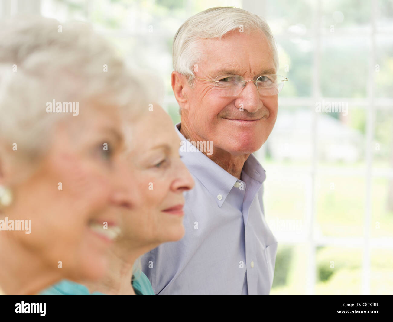 Portrait happy senior men women hi-res stock photography and images - Alamy