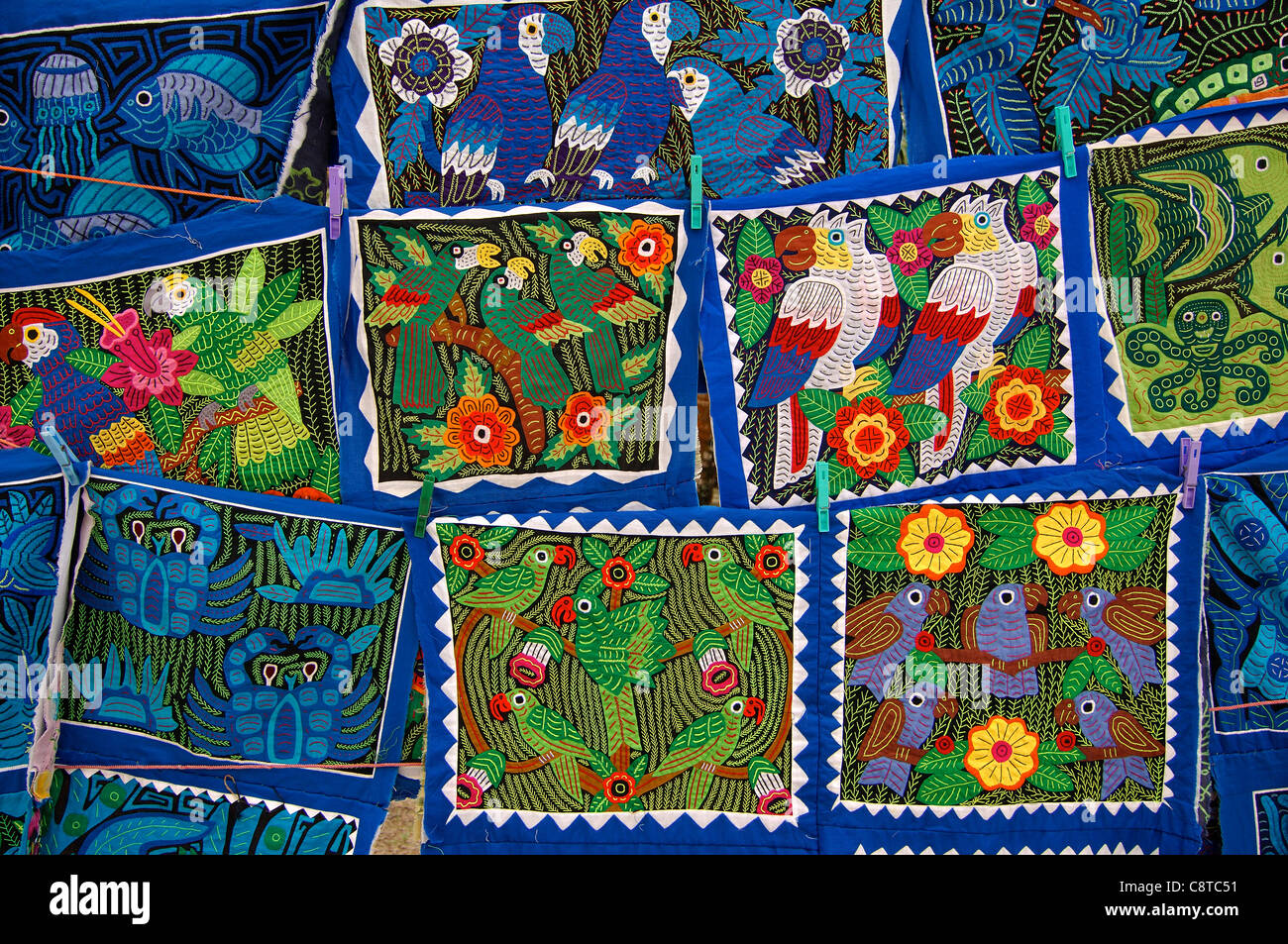 Traditonal Mola fabric Stock Photo - Alamy