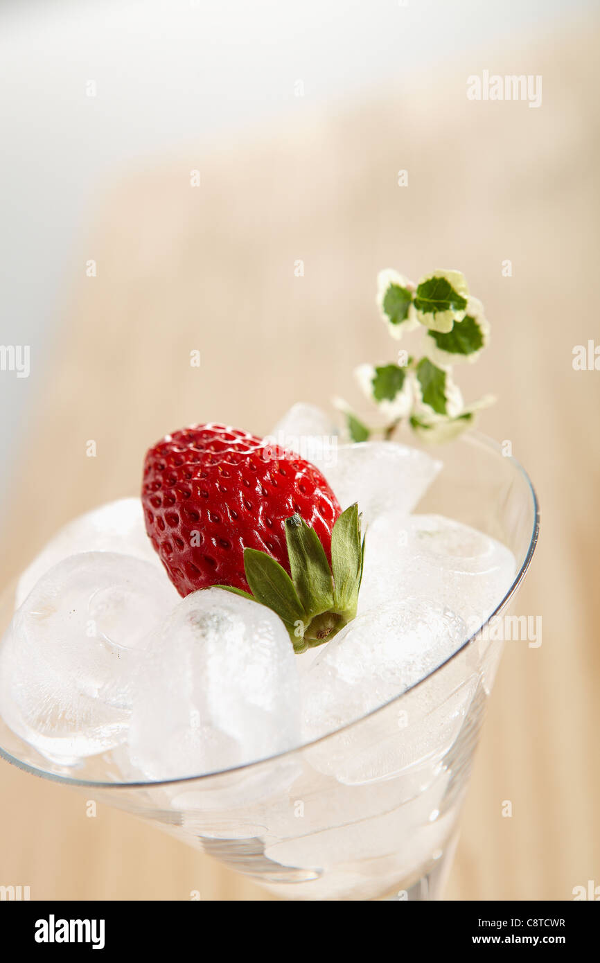 Strawberry ice cube hi-res stock photography and images - Alamy