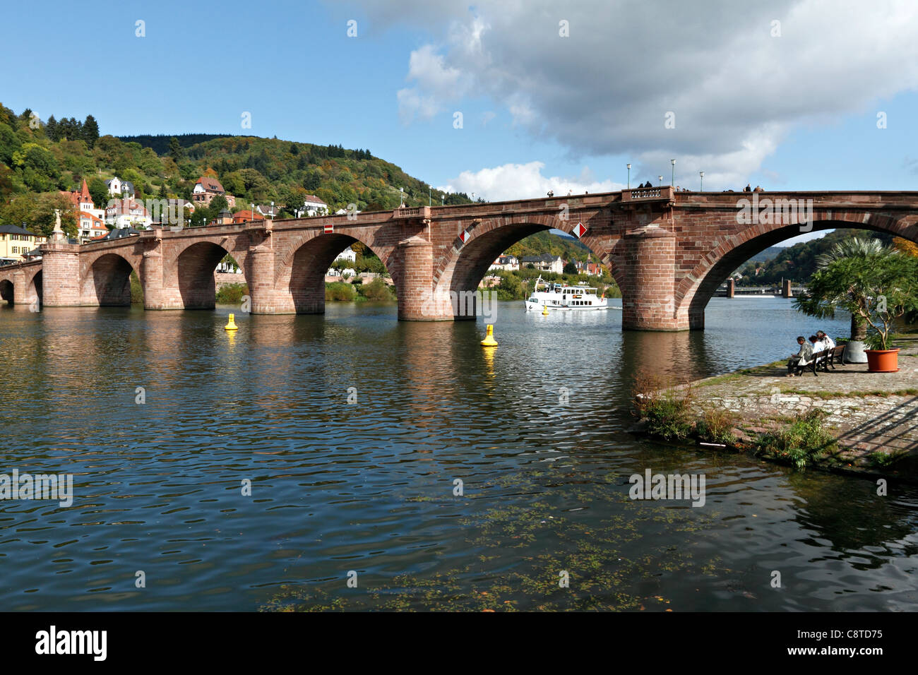 Heidelberg bridge over neckar river hi-res stock photography and images ...