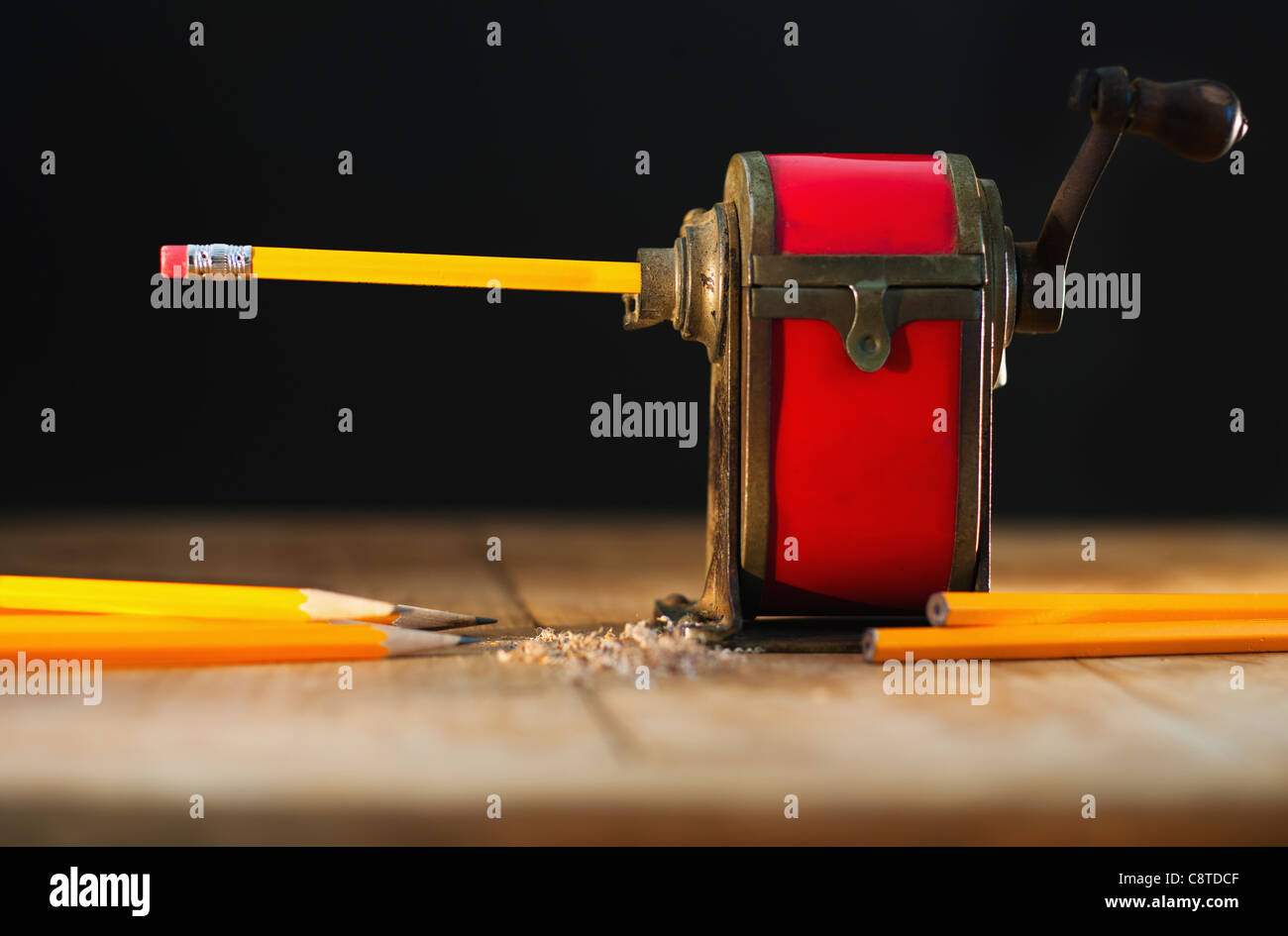 Studio shot of pencil sharpener Stock Photo - Alamy