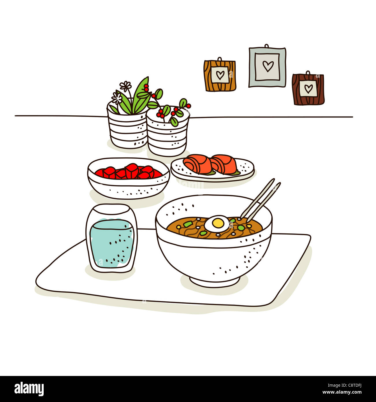 Food frames Cut Out Stock Images & Pictures - Alamy