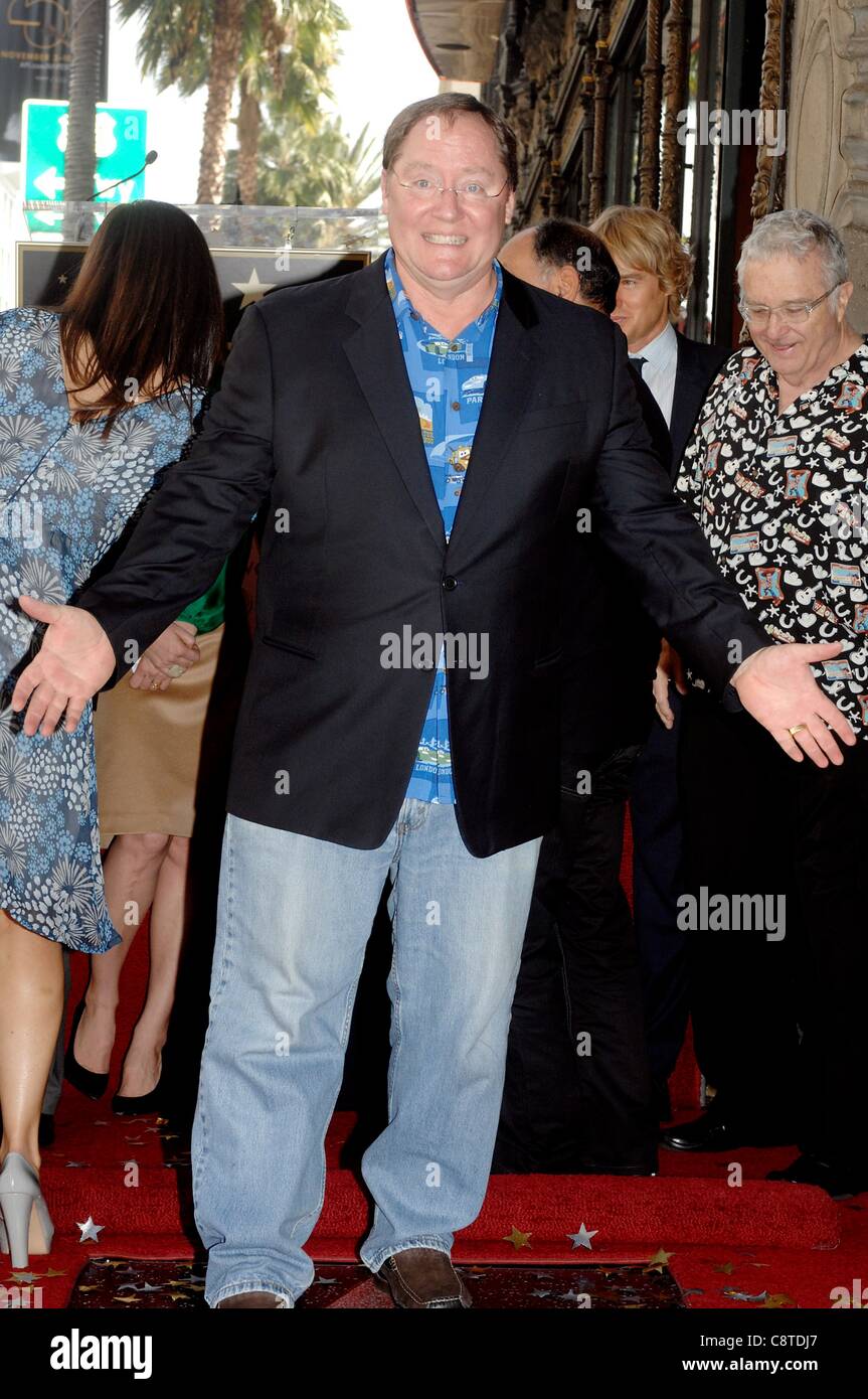 John Lasseter at the induction ceremony for Star on the Hollywood Walk ...