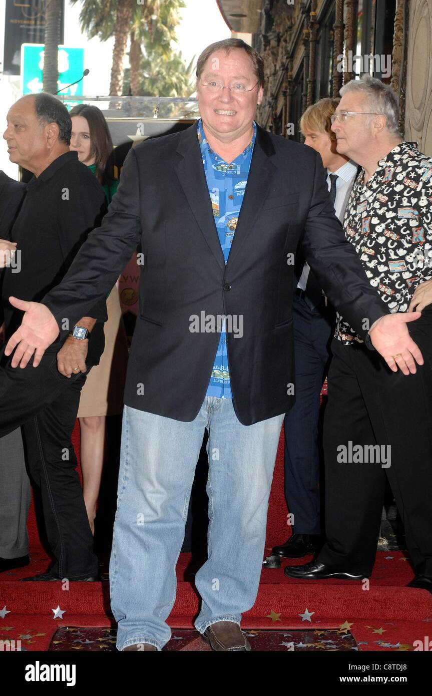 John Lasseter at the induction ceremony for Star on the Hollywood Walk ...