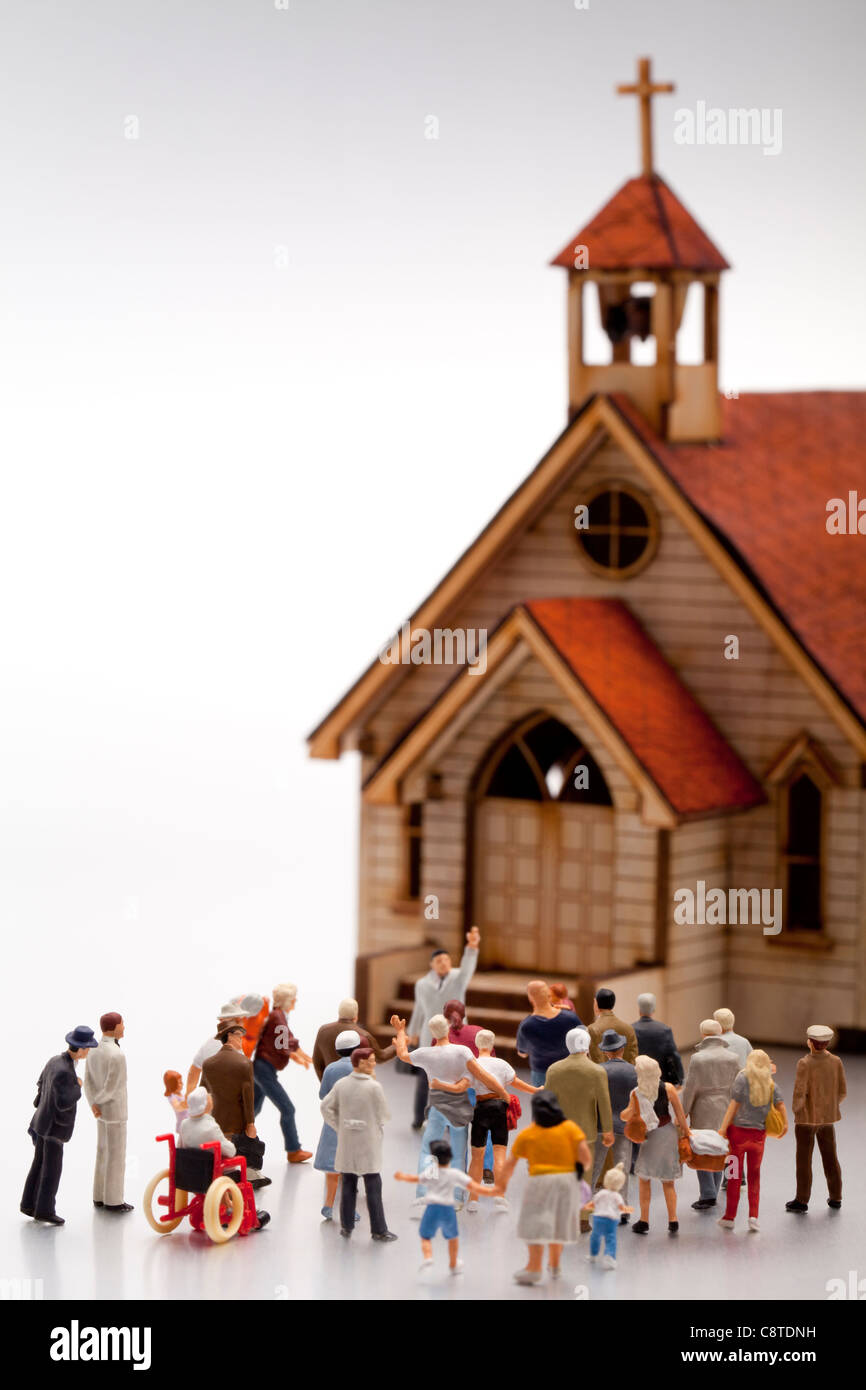 Small church model hi-res stock photography and images - Alamy