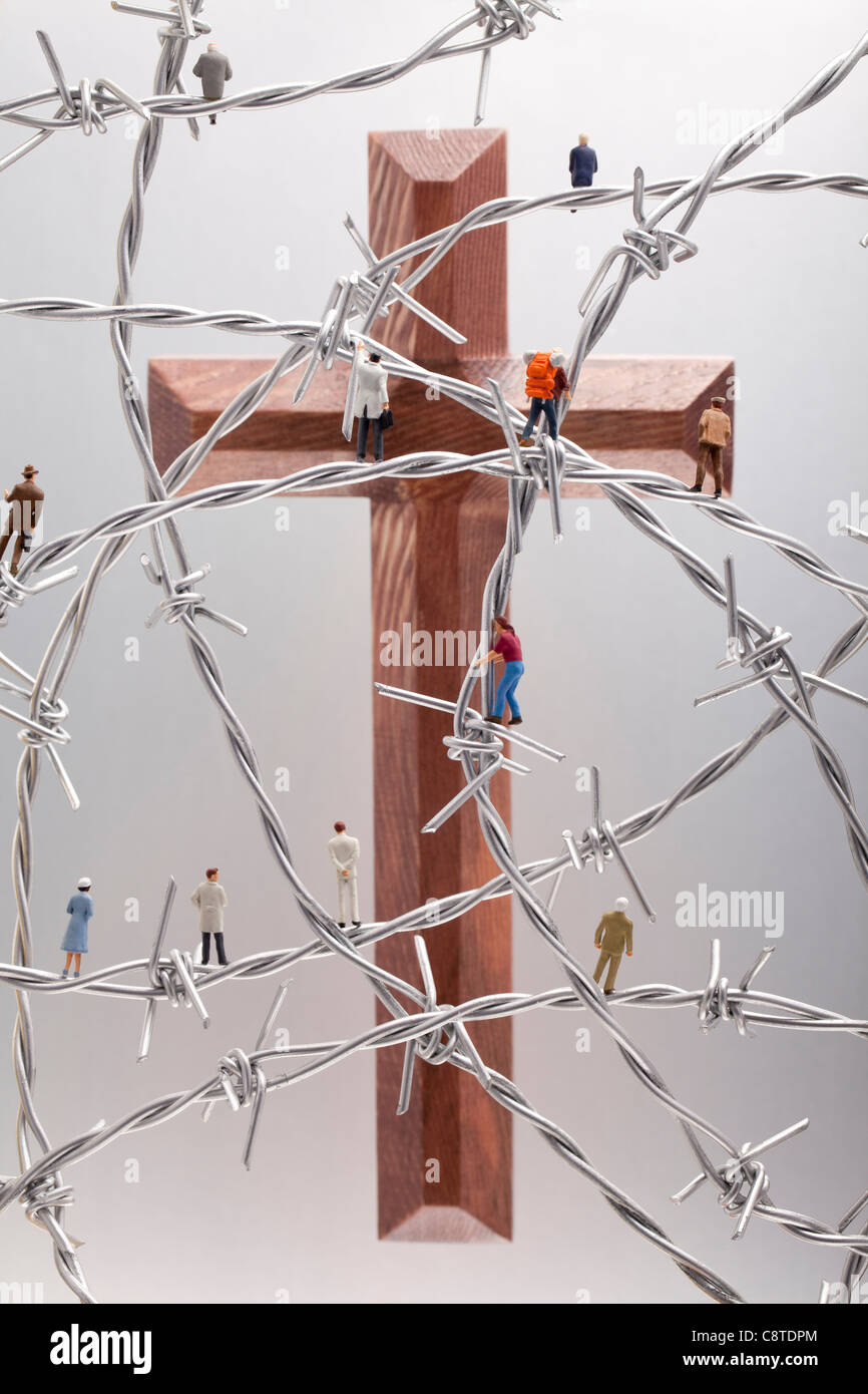 Cross on sign hi-res stock photography and images - Alamy