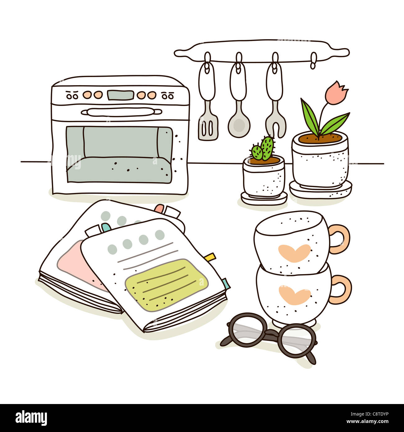 Cactus cup Cut Out Stock Images & Pictures - Alamy