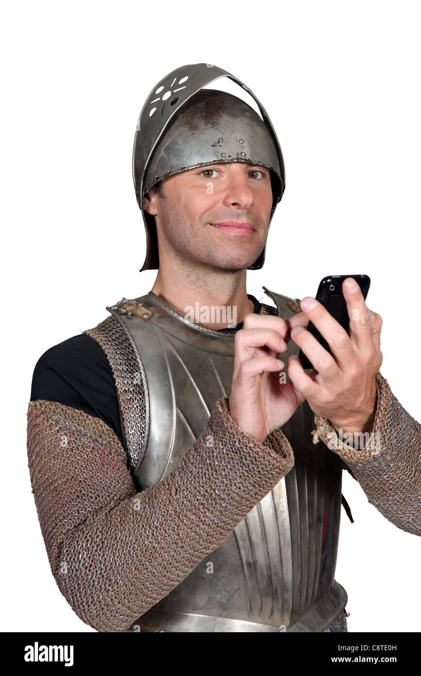 Man dressed as a medieval knight Stock Photo - Alamy