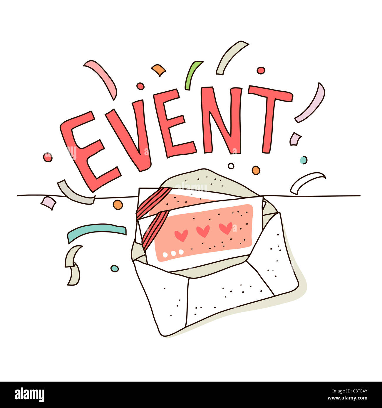 Illustration of celebration event Stock Photo - Alamy