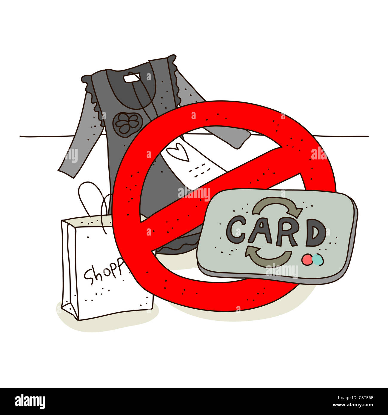 Credit card warning color hi-res stock photography and images - Alamy