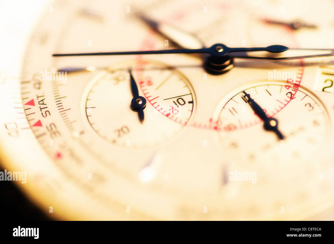 Close up of antigue clock face Stock Photo - Alamy