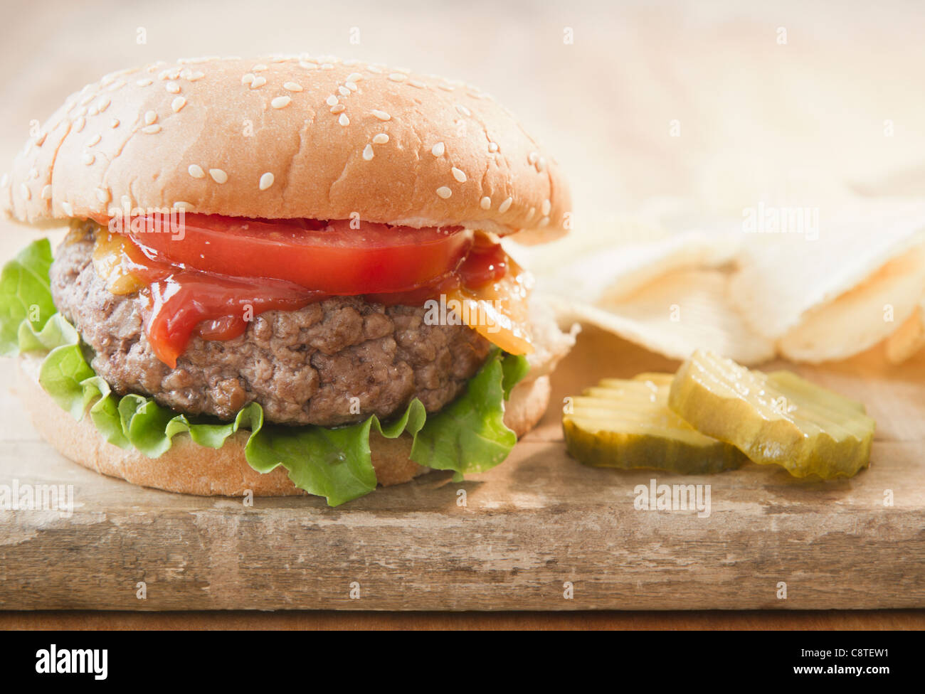 Simple hamburger hi-res stock photography and images - Alamy