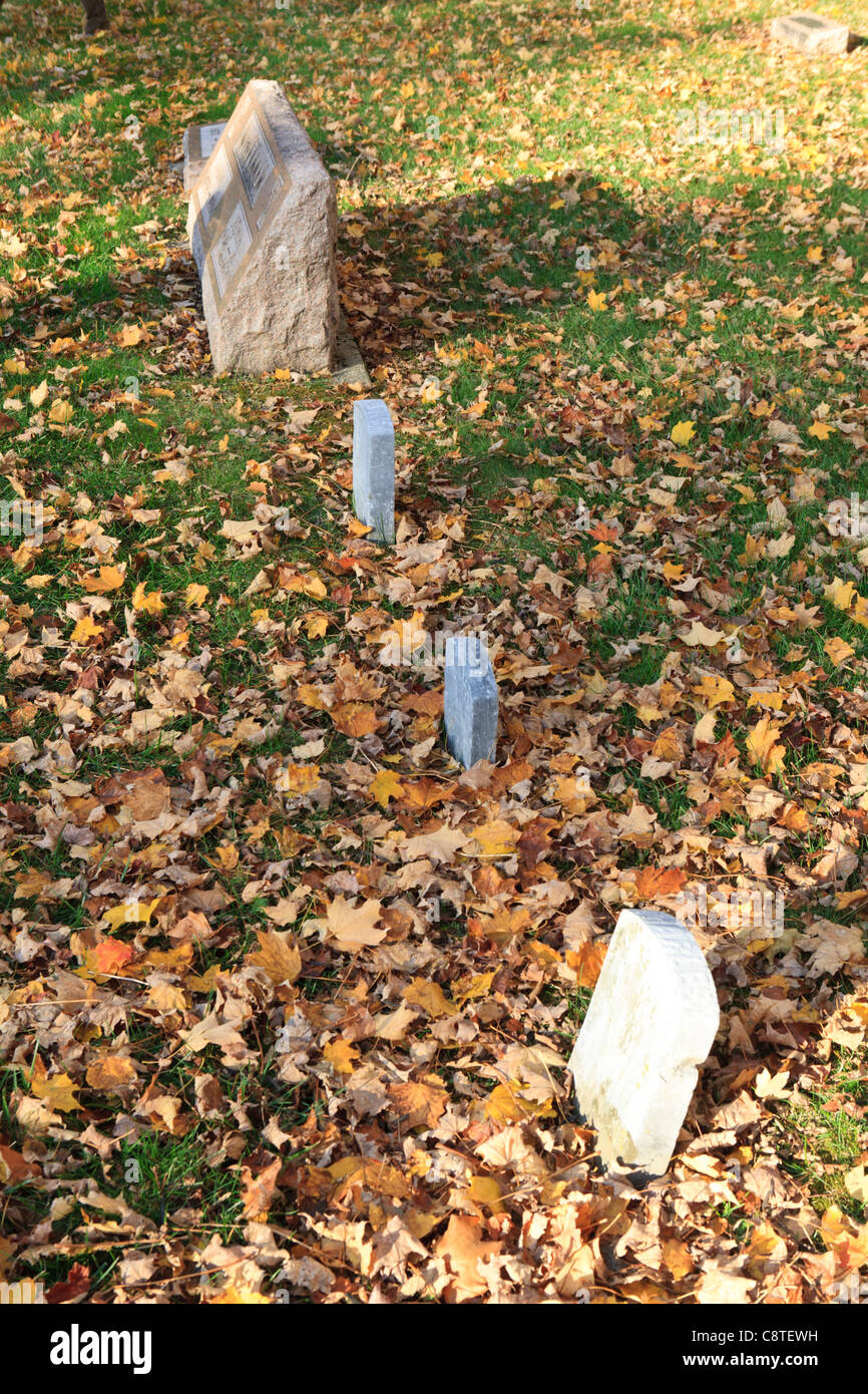 Gravestones on cemetery Stock Photo - Alamy