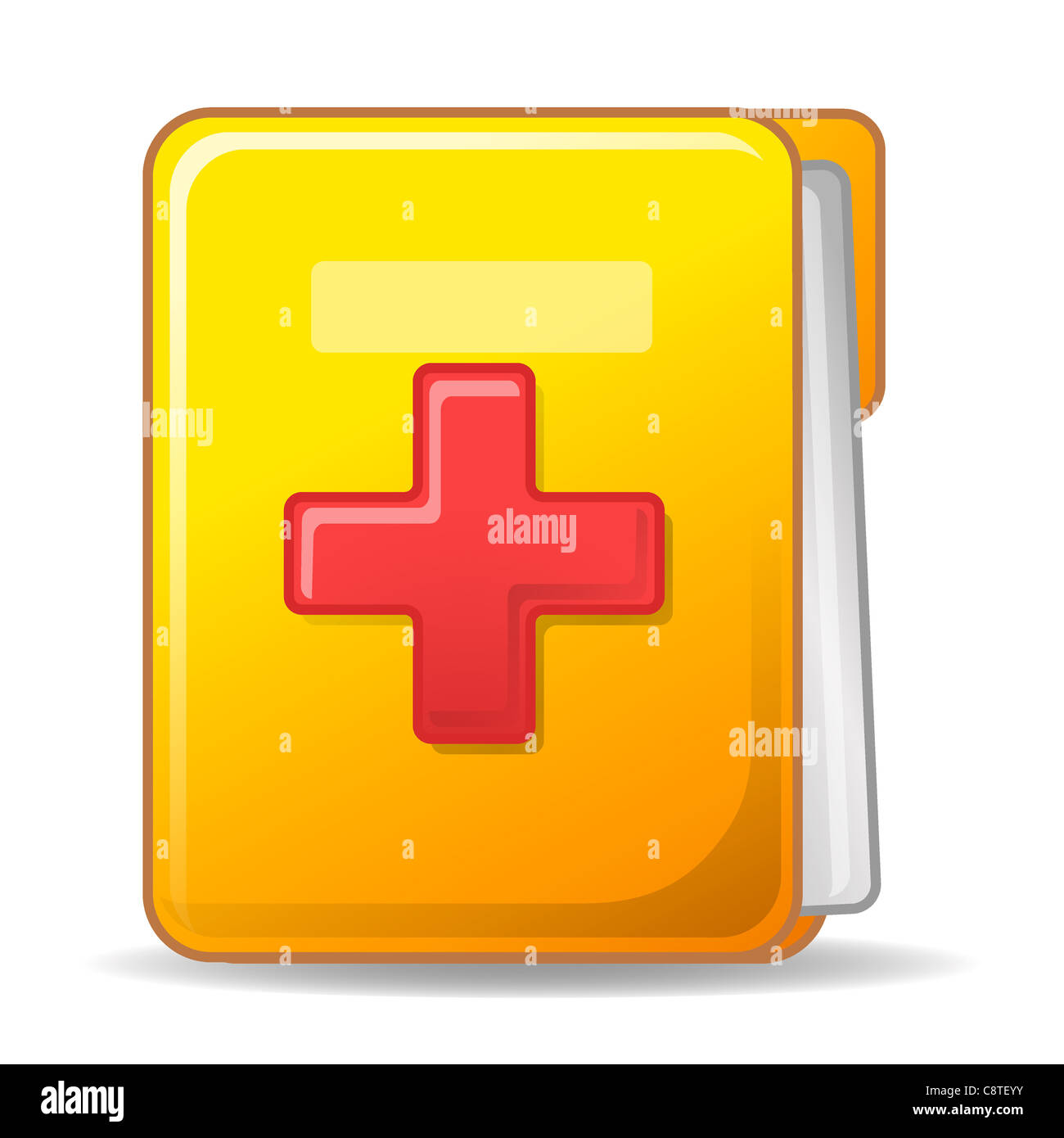 Illustration medical file folder Stock Photo - Alamy