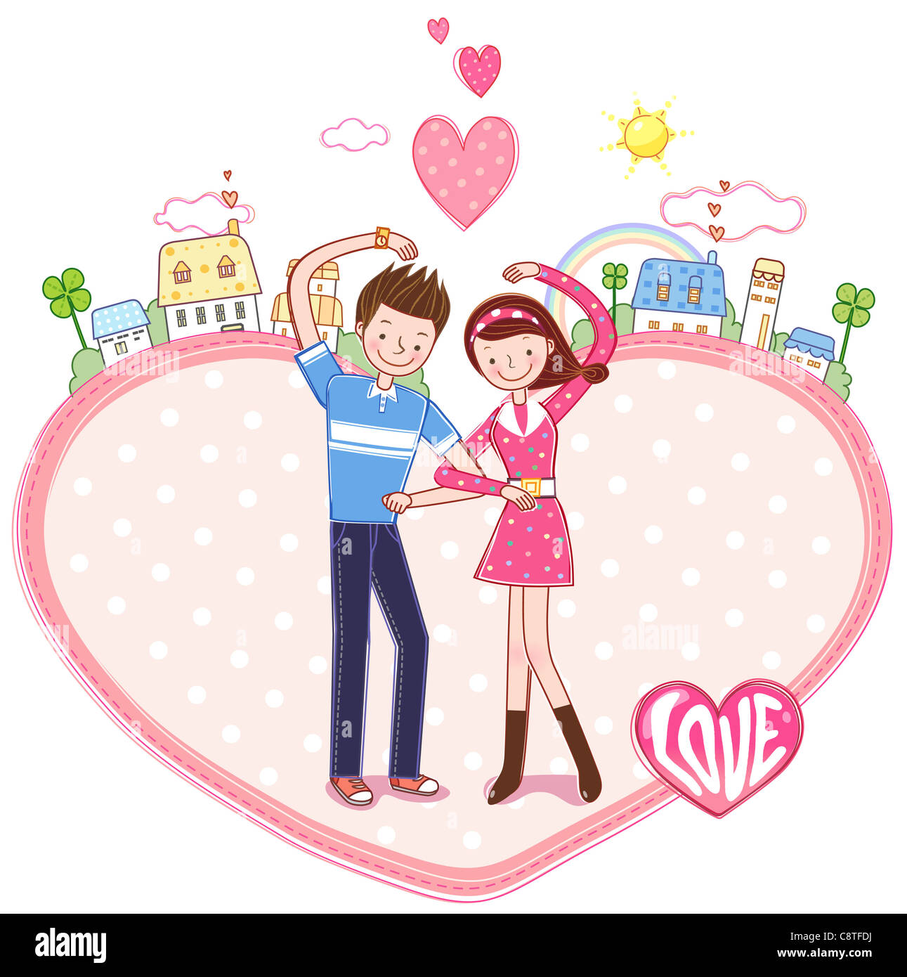 Square heart shape text hi-res stock photography and images - Alamy