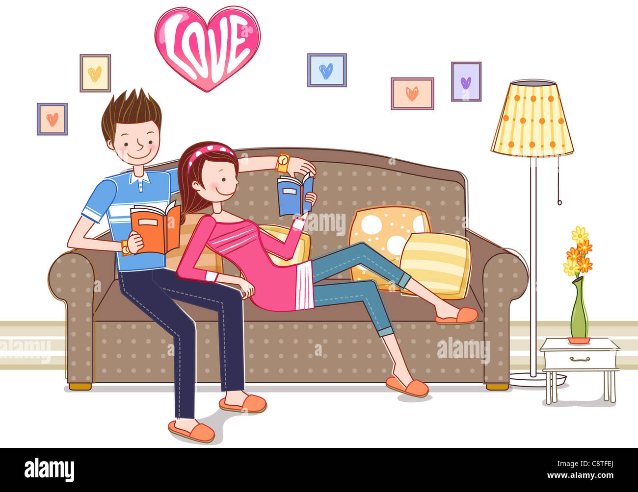 Man reading book young Cut Out Stock Images & Pictures - Alamy