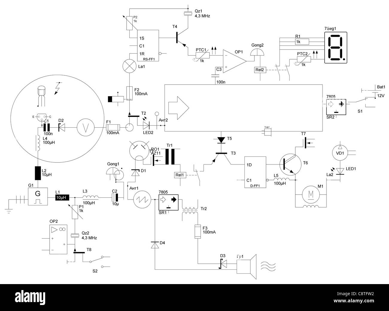 abstract electrical circuit Stock Photo - Alamy