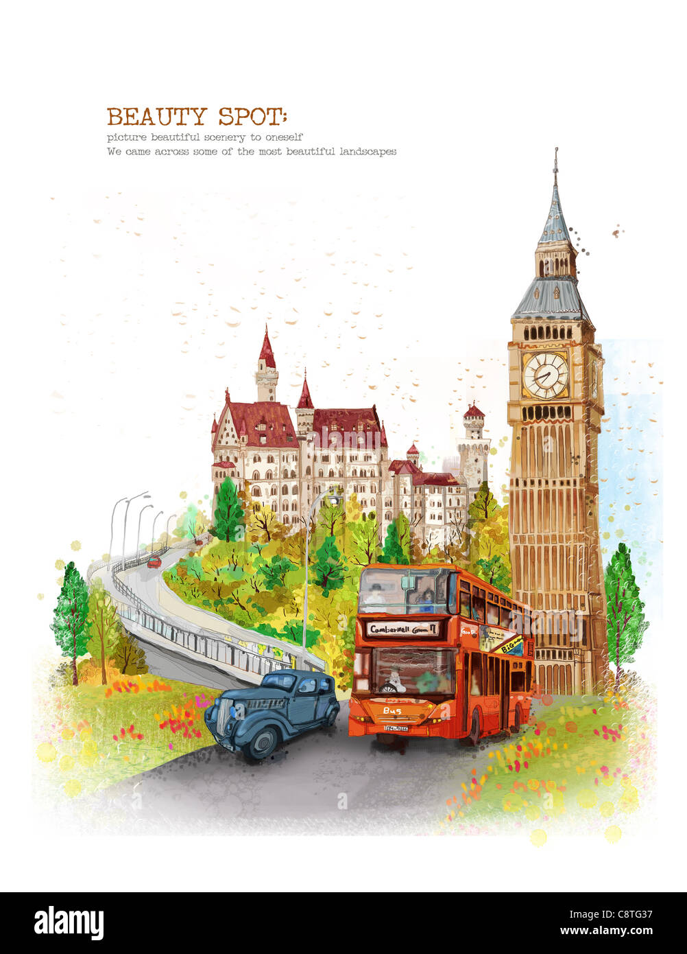 Built the road Cut Out Stock Images & Pictures - Alamy