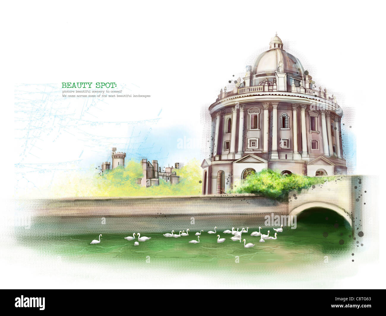 Building Exterior And Water Canal Stock Photo - Alamy