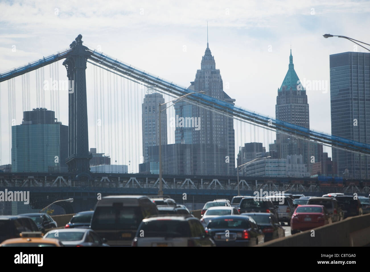 USA, New York State, New York City, Manhattan, City traffic in New York ...