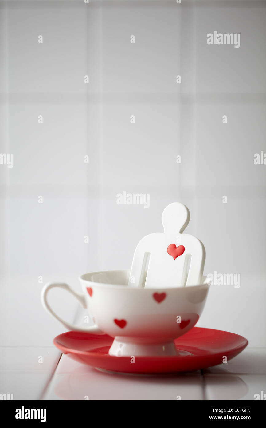 Human Representation In A Cup Stock Photo - Alamy