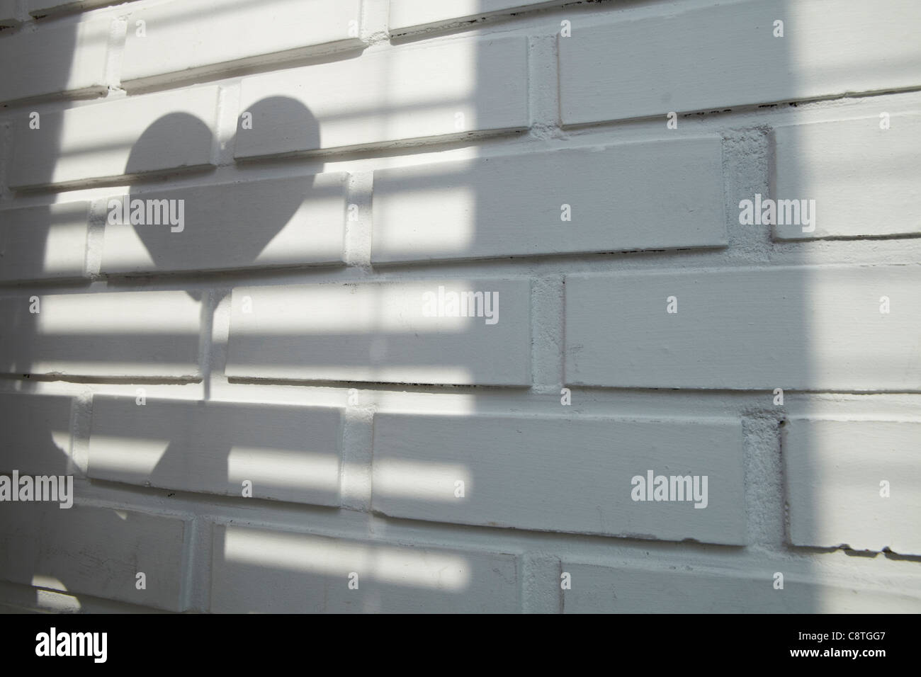 Heart Shape Shadow On A Wall Stock Photo - Alamy