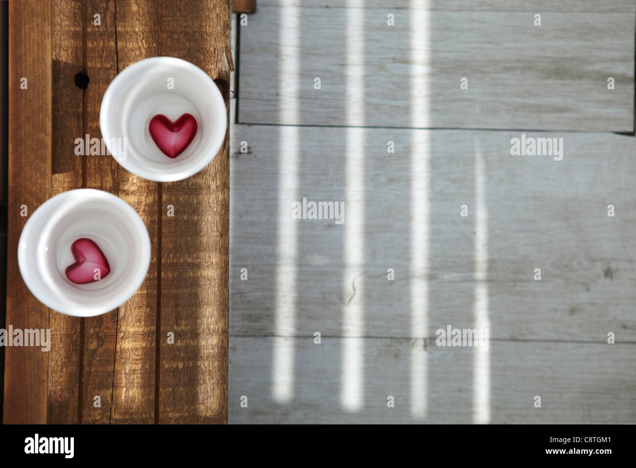 Heart In A Cup Stock Photo - Alamy