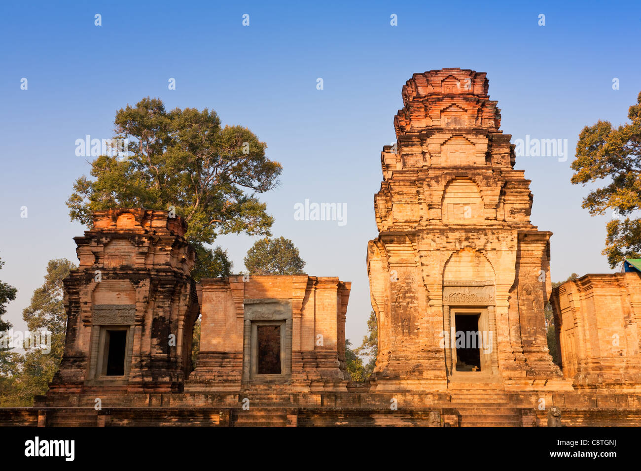 Prasat Kravan Temple, Angkor Thom, Cambodia. The vintage building ...