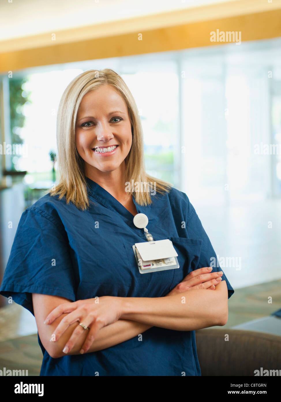 USA, Utah, Ogden, Portrait of young nurse Stock Photo - Alamy