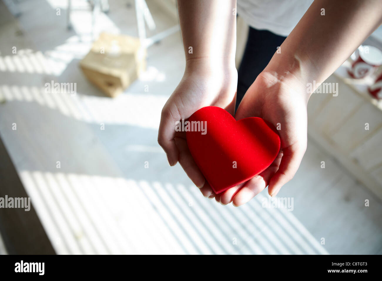 Person With Heart Stock Photo - Alamy