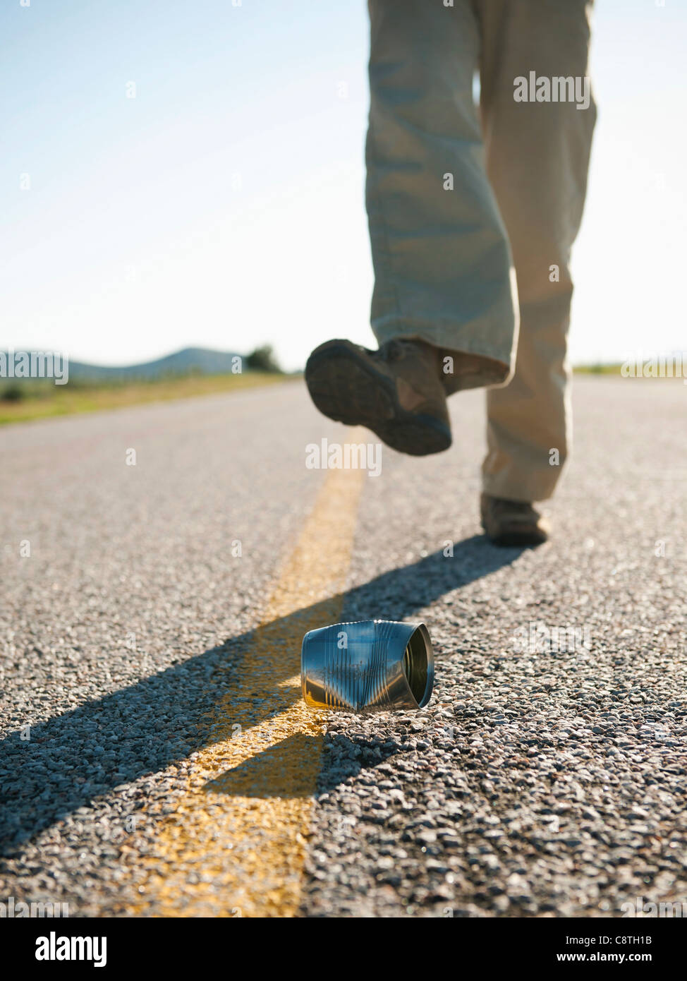 Kicking tin can hi-res stock photography and images - Alamy