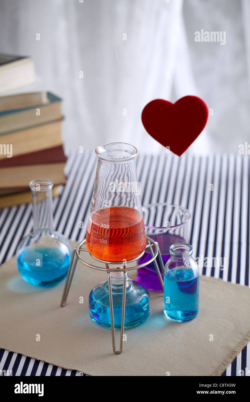 Spirit Lamp With Stand And Glassware Stock Photo - Alamy