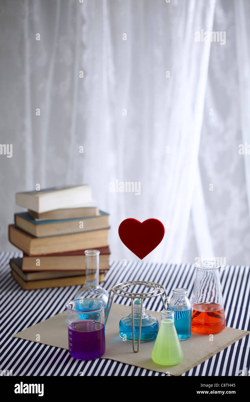 Spirit Lamp With Stand And Glassware Stock Photo - Alamy