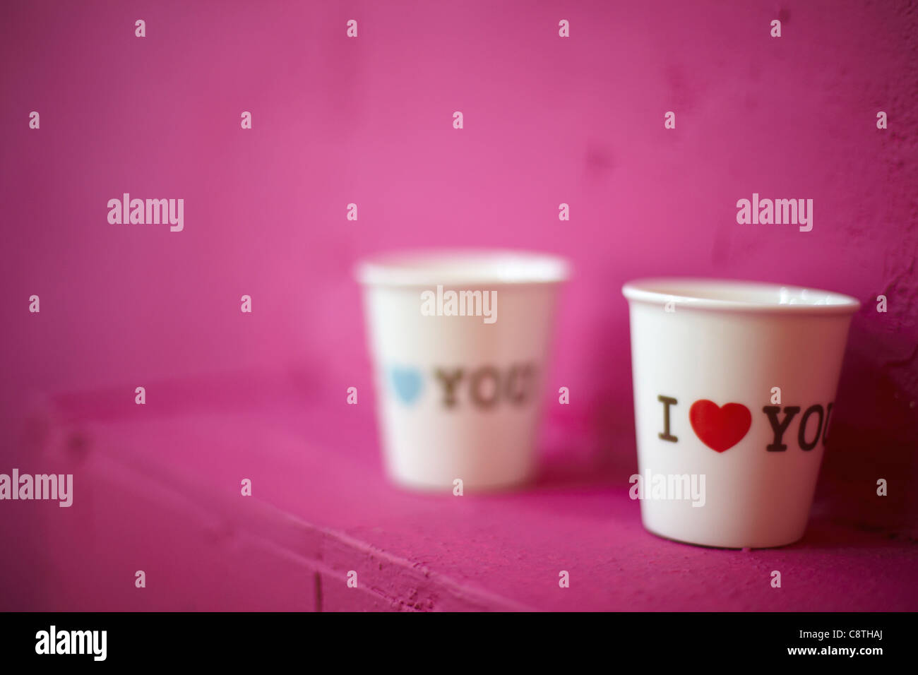 I Love You Cup Stock Photo - Alamy