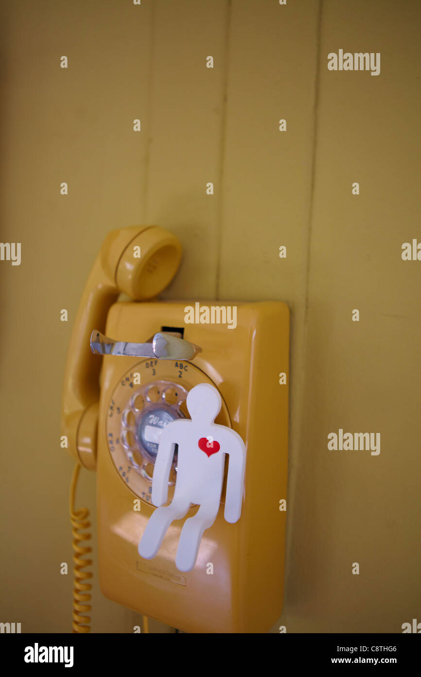 Human Representation With Telephone Stock Photo - Alamy