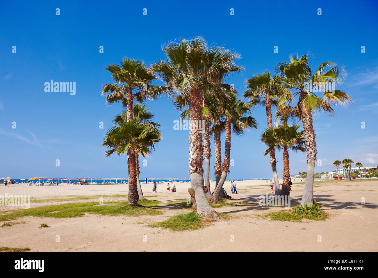 Coma Ruga beach. El Vendrell, Catalonia, Spain Stock Photo - Alamy