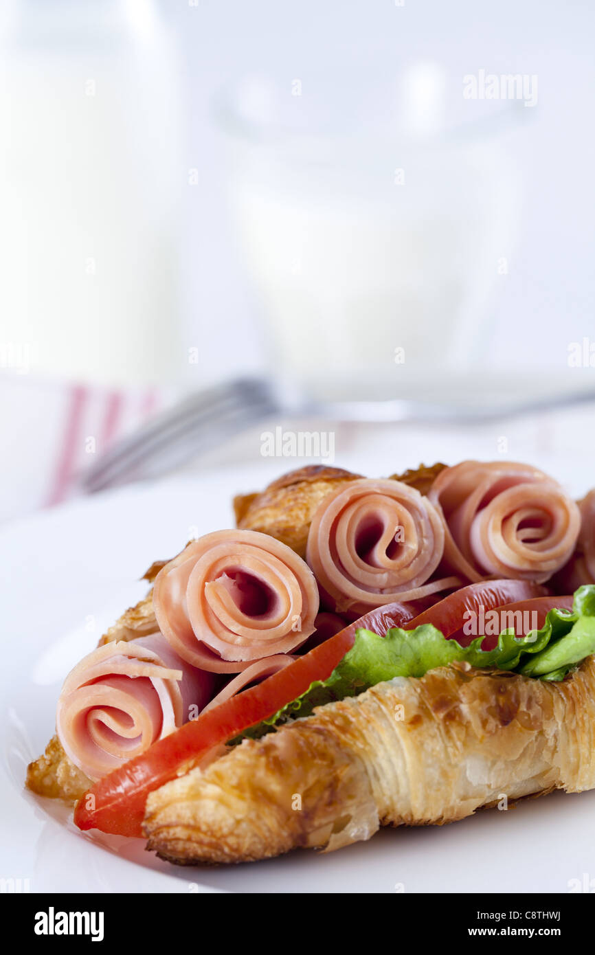 Close-up Of Bakery Items With A Glass Stock Photo - Alamy