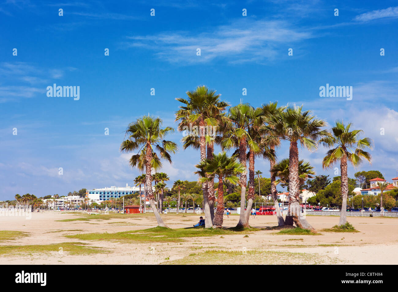 Coma Ruga beach. El Vendrell, Catalonia, Spain Stock Photo - Alamy