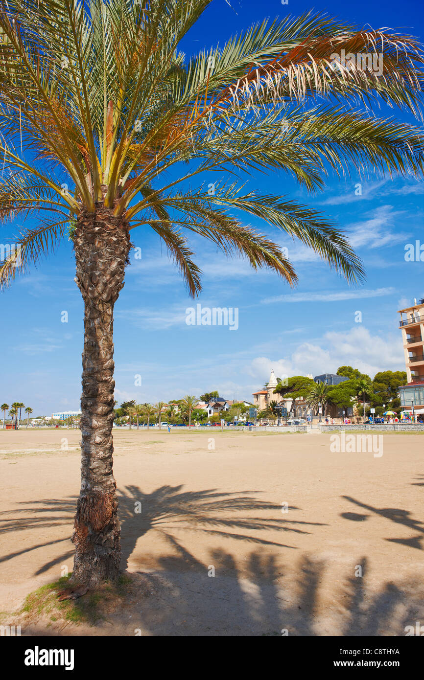 Coma Ruga beach. El Vendrell, Catalonia, Spain Stock Photo - Alamy