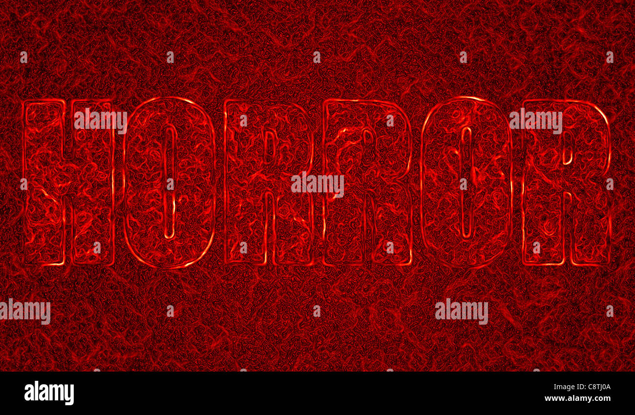 Abstract Horror illustration in blood look Stock Photo - Alamy