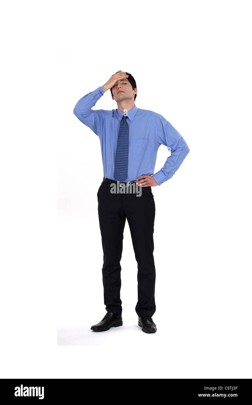 A businessman who made a mistake Stock Photo - Alamy