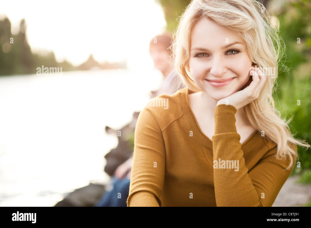 USA, Washington, Seattle, Portrait of young woman Stock Photo - Alamy