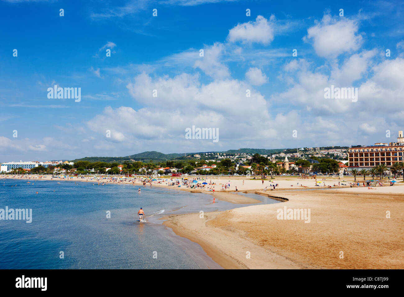 Coma Ruga beach. El Vendrell, Catalonia, Spain Stock Photo - Alamy